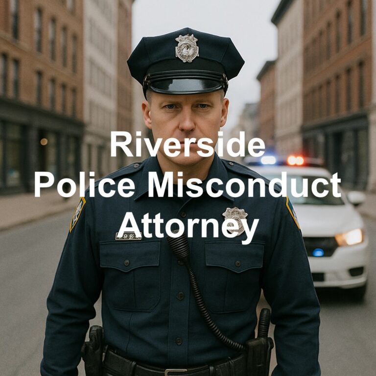 Riverside Police Misconduct Lawyer | Excessive Force