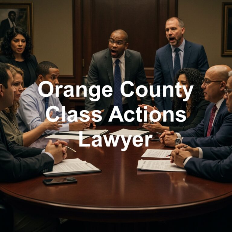 Orange County Class Actions Attorney | FREE Consultation